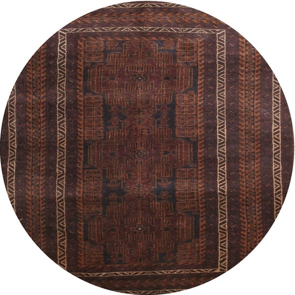 Ahgly Company Machine Washable Contemporary Sepia Brown Area Rugs - Bed ...