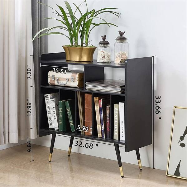 2-Shelf Audio Record Rack with USB interface - Bed Bath & Beyond - 39959828