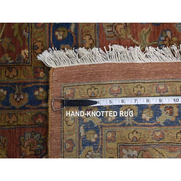 Shahbanu Rugs Burnt Umber Brown, Tebraz Design, 300 KPSI, New Zealand ...