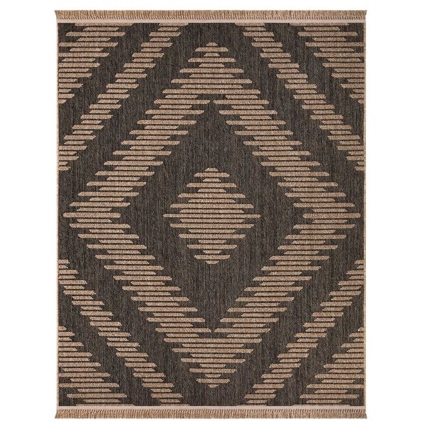 Indoor and Outdoor Rug Natural Look with Diamond Pattern - On Sale ...