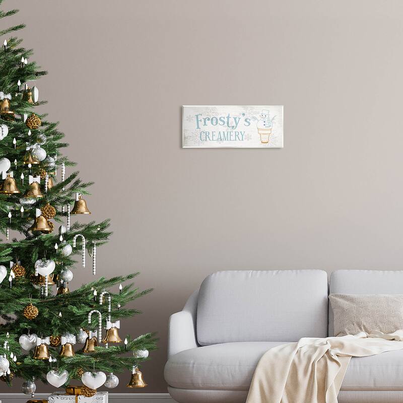 Stupell Frosty's Creamery Winter Ice Cream Wall Plaque Art by Lil' Rue ...