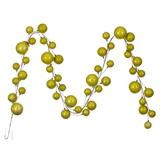Vickerman 10' Lime Pearl Branch Ball Wire Garland. - Bed Bath & Beyond ...