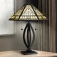 Luxury Cottagecore Tiffany Table Lamp, 22.75"H x 18"W, with Western ...