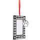 Paw Print Buffalo Plaid Pet Photo Frame Christmas Ornament - 3.5" - Bed ...