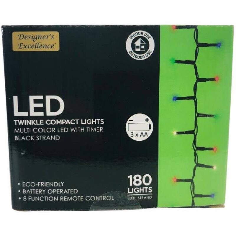 Battery Operated Multi-color LED Twinkle Lights - 20 - On Sale - Bed ...