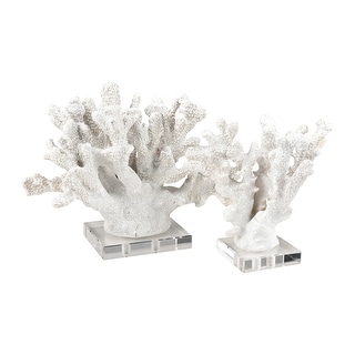 Elk Home Coral White Composite 11.75 Inch Wide Sculpture - Bed Bath ...