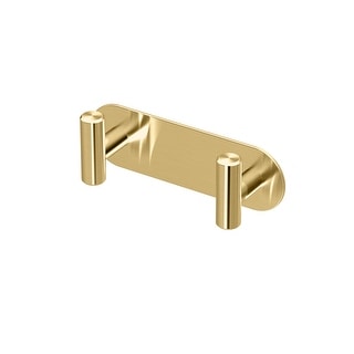 Gatco 1291 Latitude II Double Robe Hook Rack - Brushed Brass - Bed Bath ...