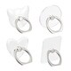 Transparent Phone Ring Holders, Clear Finger Grip Stands, Set of 4 ...