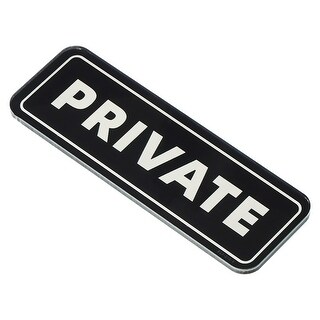 Private Door Sign, Acrylic 6"x2" Self Adhesive Privacy Sticker Office ...