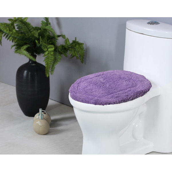 Home Weavers WaterFord Collection Cotton Soft Water Absorbent Toilet Seat Lid Cover Machine Washable 18 x18 Toilet Lid Cover On Sale Bed Bath Beyond 32301415