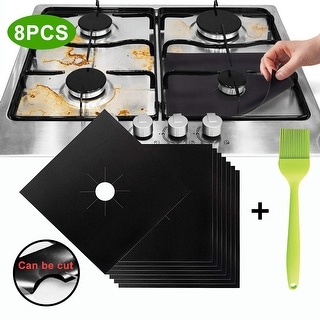 8Pcs Reusable Gas Stove Top Cooker Protector Heat Resistant Microwave ...