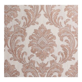 Fine Decor Milano Copper Damask Wallpaper - Bed Bath & Beyond - 37014347