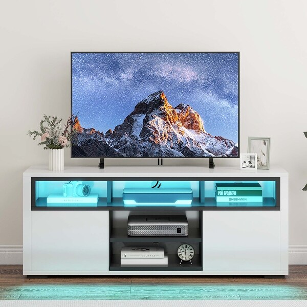 Tv stand gloss store