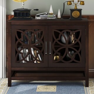 Solid Wood Console Cabinet, Vintage Accent Table Entryway Table - Bed ...