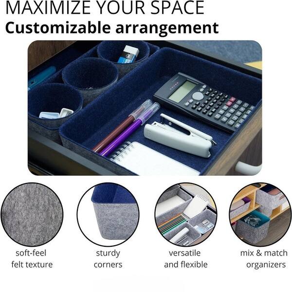 Office Desk Compartment Organization - Pack of 9 - Bed Bath & Beyond ...