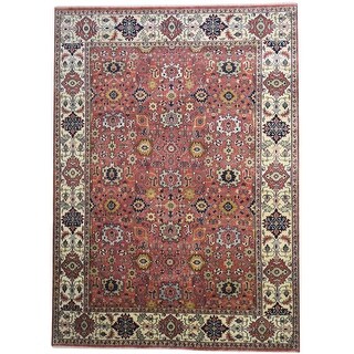 One of a Kind Hand-Knotted Persian 9' x 12' Oriental Wool Red Rug - 8 ...