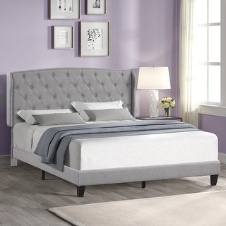 Upholstered Platform Bed/Mattress Foundation，full - Bed Bath & Beyond ...