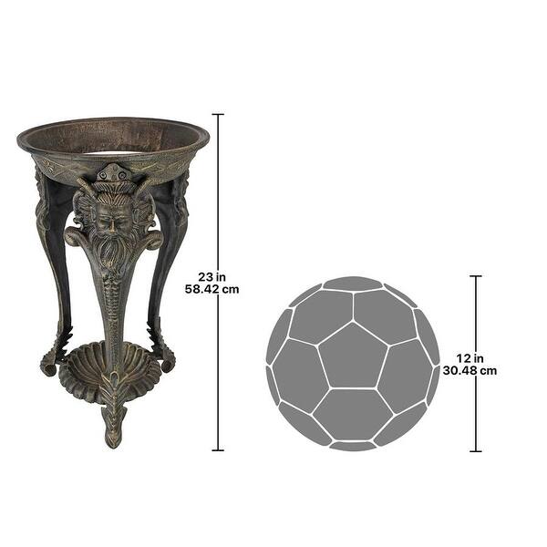Design Toscano Greek Satyr Cast Iron Walking Stick/Umbrella Stand ...