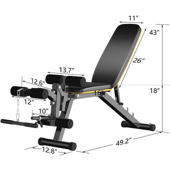 exercise weight bench adjustable