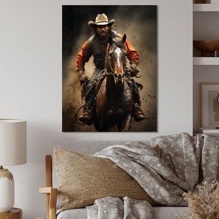 Designart "Canada Calgary Rodeo II" Animals Metal Wall Art - Bed Bath ...