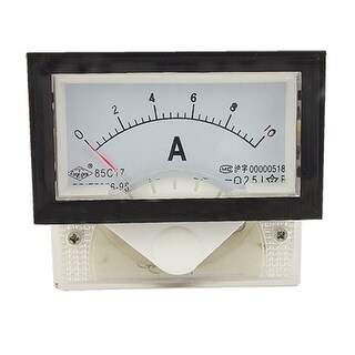 85C17 DC Current 0-10A Red Pointer Analog Panel Ammeter - DC 0-10A ...