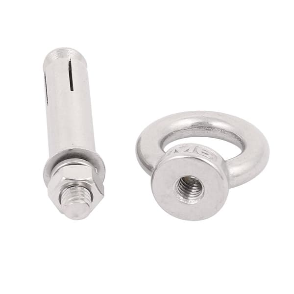 M6 x 50mm 304 Stainless Steel Wire Rope Expansion Shield Anchor Eye ...