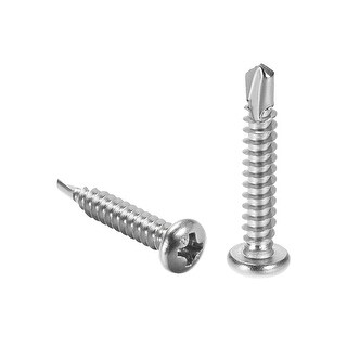 Self Tapping Screws SUS410 Phillips Head Self Drilling Screws 100 Pcs ...