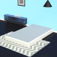 ONETAN, 4.5-Inch & 8-Inch Sturdy Wood Box Spring for Mattress Support ...