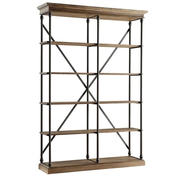 Barnstone Cornice Double Shelving Bookcase by iNSPIRE Q Artisan On Sale Bed Bath Beyond 9922898