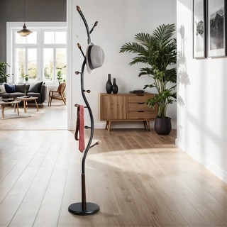 Metal Branch Design Standing Coat Rack with 9 Hooks - Bed Bath & Beyond ...
