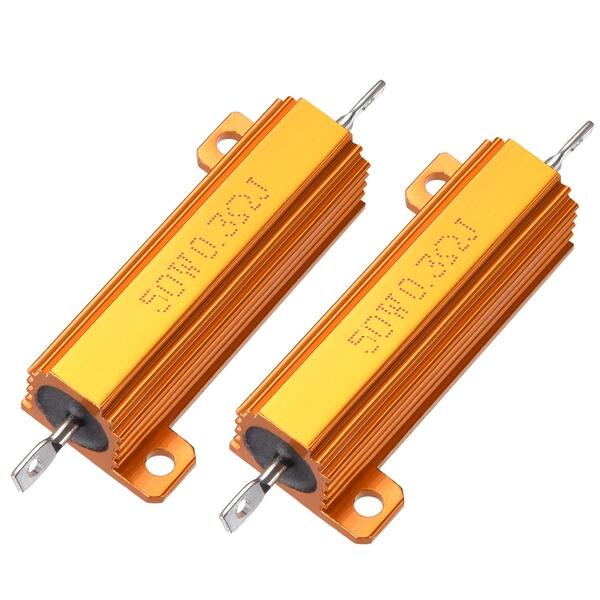 50W 0.3Ohm Aluminium Housing Chassis Mount Wirewound Power Resistor ...