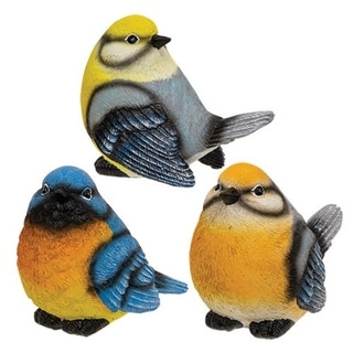 Large Resin Multicolored Bird 3 Asstd. - 4.5” x 6.25” x 4” - Bed Bath ...
