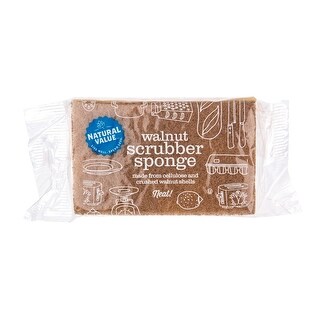 Natural Value Walnut Scrubber Sponge (Pack of 24) - Bed Bath & Beyond ...