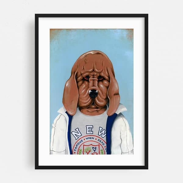 Daft Punk Big City Nights Painting Animals Dog Music Art Print/Poster ...