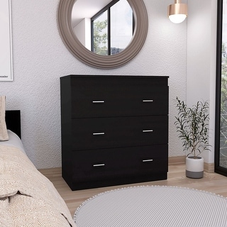Three Drawer Dresser, Superior Top, Metal Handles - Bed Bath & Beyond ...