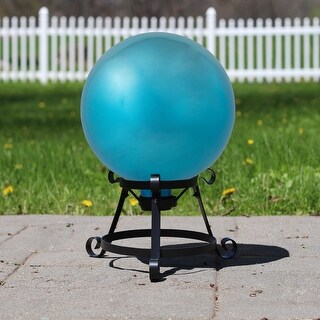 Outdoor Garden Mirrored Gazing Ball - 10" - Turquoise Blue - Bed Bath ...