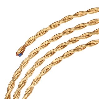 Twisted Cloth Covered Wire 2 Core 18AWG Electrical Cable - Bed Bath ...