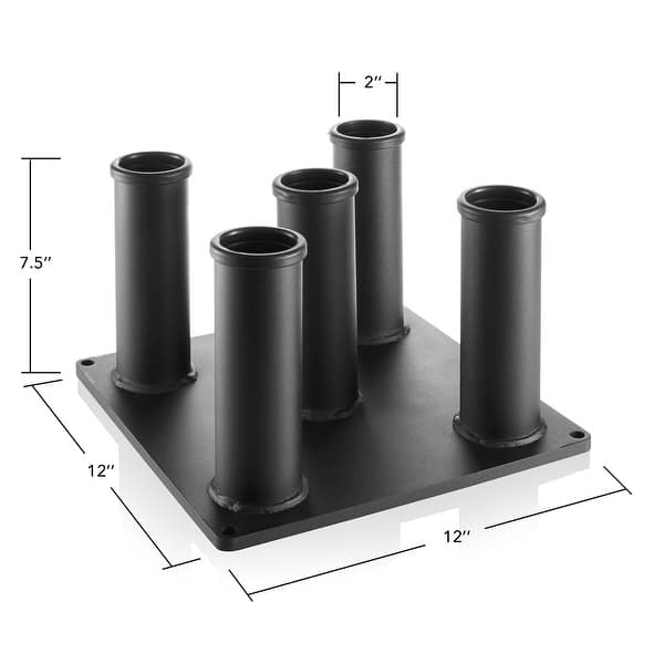 Vertical Barbell Holder 5 Bar Storage Stand for 2in Olympic Bars ...