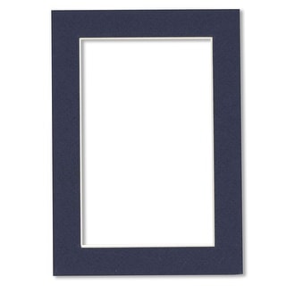 6x10 Mat Bevel Cut for 4x8 Photos - Acid Free Navy Precut Matboard ...