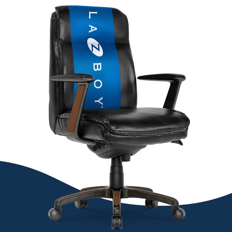 La-Z-Boy Dawson Modern Executive Office Chair, Adjustable High Back ...