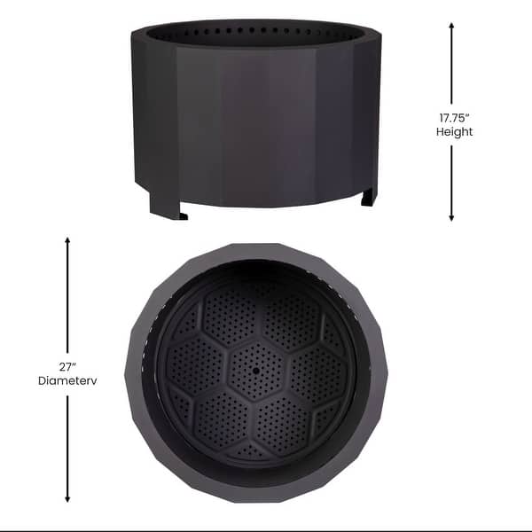 Commercial Grade Outdoor Smokeless Wood Burning Portable Fire Pit - 19. ...