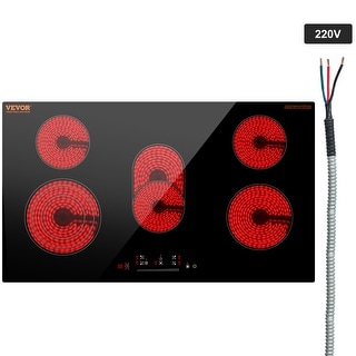 Electric Cooktop, Built-in Electric Stove Top, Ceramic Top Radiant ...