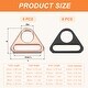 Triangle Buckle Adjuster, Triangle D Ring Metal Buckles with Bar Swivel ...
