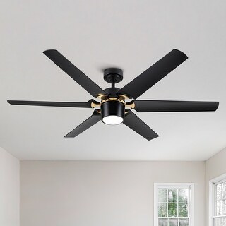 Moasis 52-inch 4-Blade Ceiling Fan with LED Light and Remote Control ...