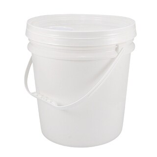 Plastic Paint Pail 16L Paint Can with Spout Lid - White - Bed Bath ...
