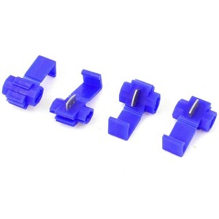 4 Pcs Blue Plastic 18-14 AWG Door Cable Wire Clip Clamp for Cars Auto ...
