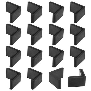 16 Pack L-Shape Angle Iron Caps, Rubber Anti Slip Leg Cover Protectors ...