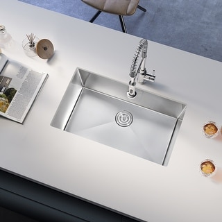 Handmade Single Bowl Undermount 304 Stainless Steel Kitchen Sink - Bed ...