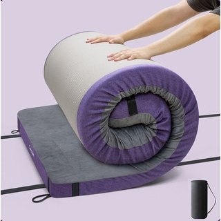 4 Inch Roll Up Mattress, Memory Foam Foldable Mattress,Sleeping Floor ...
