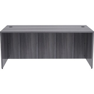 Lorell Weathered Charcoal Laminate Rectangular Desk Shell - Bed Bath ...
